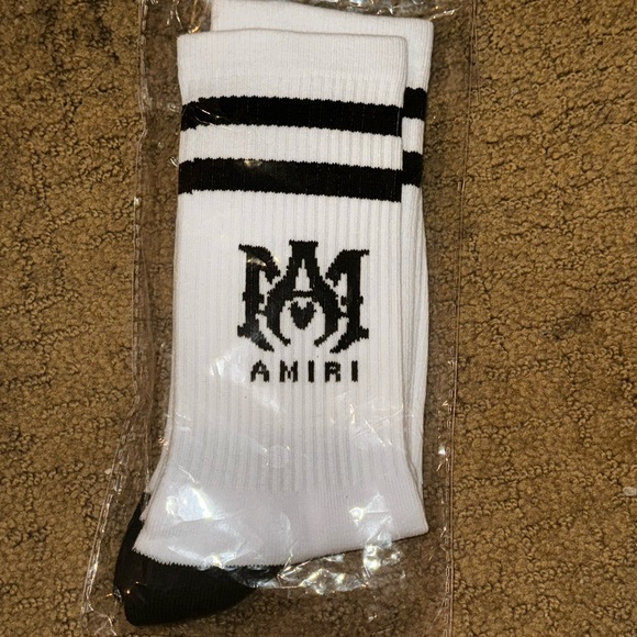 AMIRI | Other | Authentic Amiri Black And White Striped Crew Socks ...